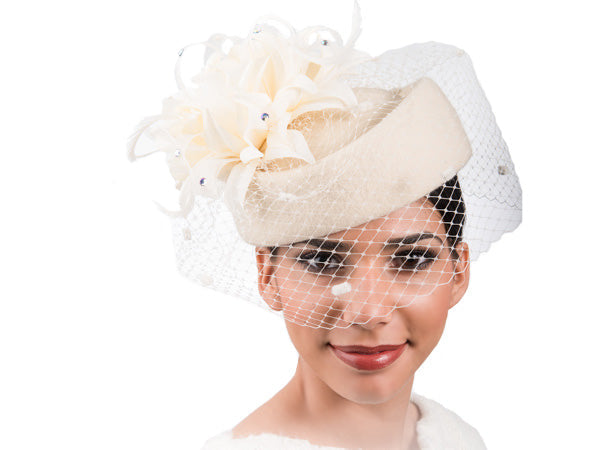 Nadia Wool Felt Pillbox Hat Aztex Hats