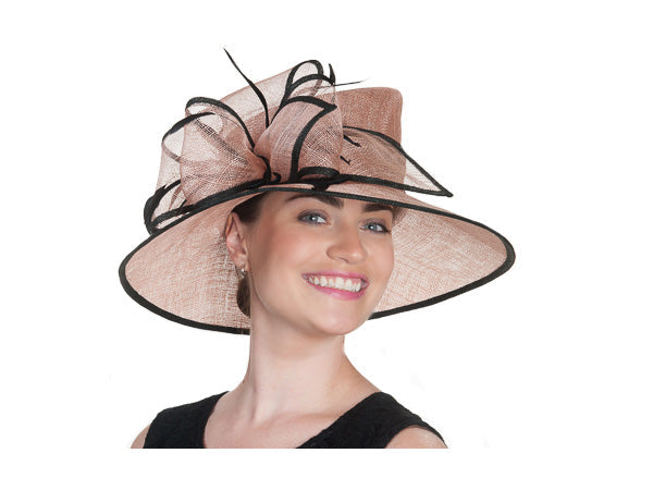Brittany Pointed Crown Hat Latte and Black – aztex-hats