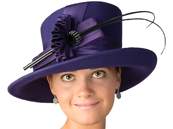 Suzy Wool Felt Church Hat – aztex-hats