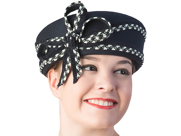 Mini Wool Felt Pillbox Hat Aztex Hats