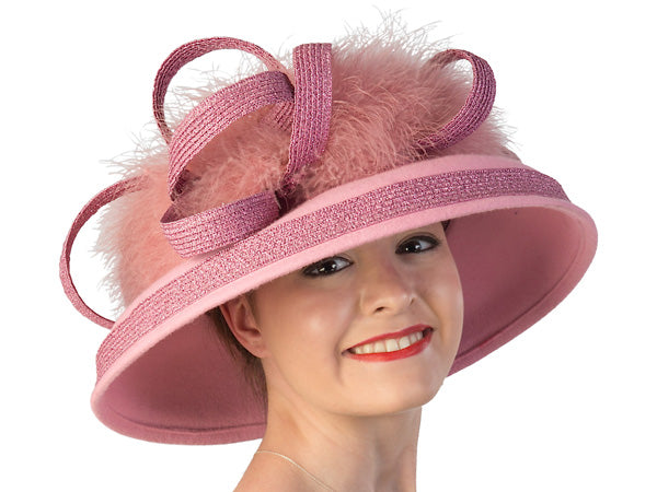 Cathy Wool Felt Church Hat – aztex-hats
