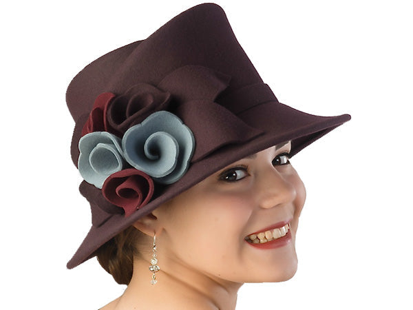 Coco Wool Felt Ladies Church Hat – aztex-hats