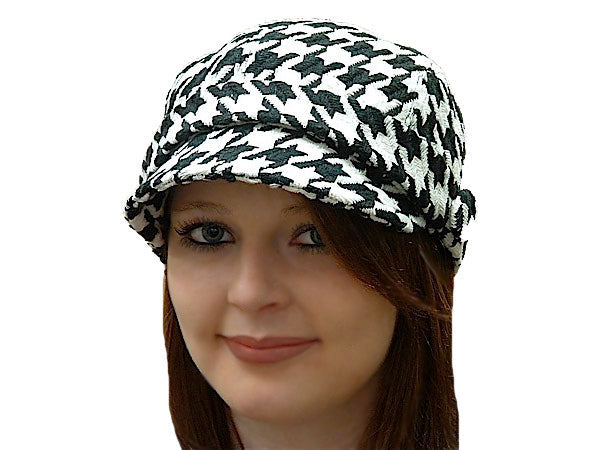 Black and White Check Cap – aztex-hats