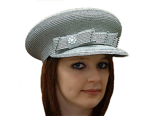 Silver Millinery Cap – aztex-hats